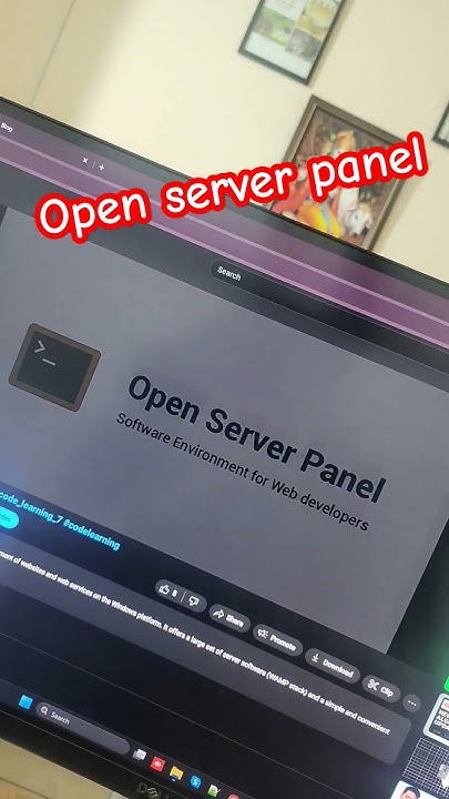 How to install open server panel #code_learning_7 #codelearning - YouTube