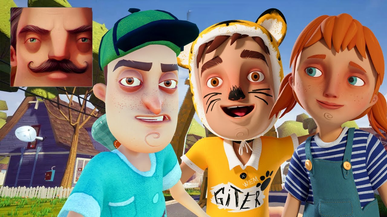 Hello Neighbor - My New Neighbor Men in Black Aaron Tiger Player Mya ...