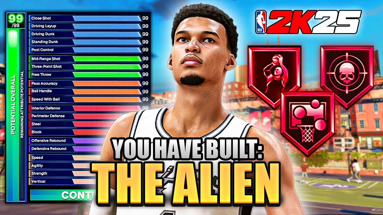 THIS VICTOR WEMBANYAMA BUILD IS A 7'1 SHOT CREATOR ON NBA 2K25 - YouTube