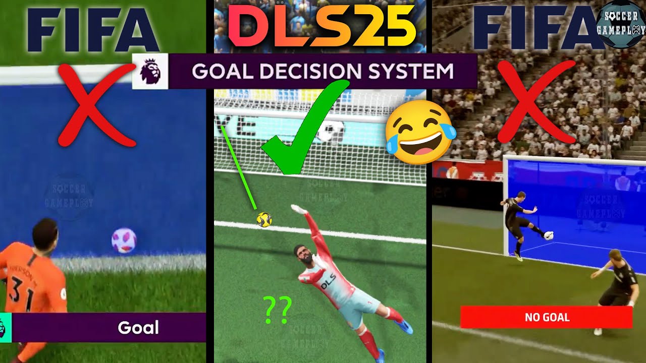 Goal Decision System Technology in DLS25 VS FIFA Game - YouTube