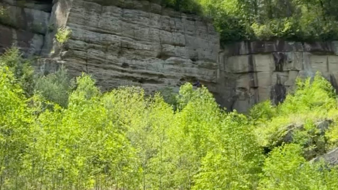 Via Ferrata Section 5 (advanced) Red River Gorge - YouTube