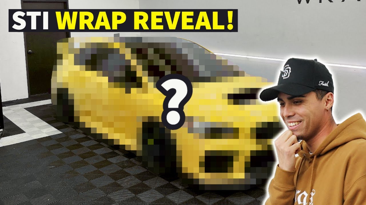 NEW WRX STI WRAP COLOR REVEAL! - YouTube