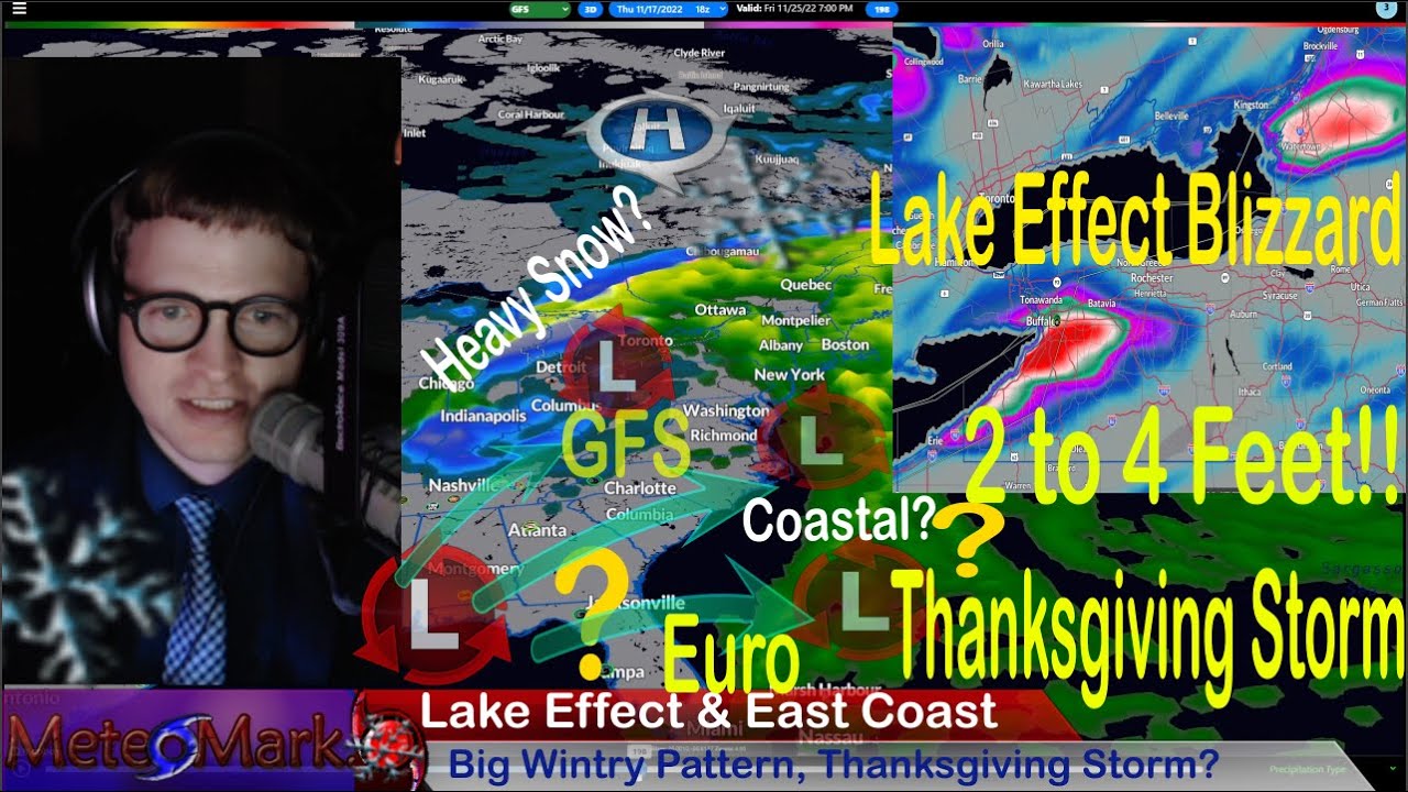 Extreme Lake Effect Blizzard Event, Big Thanksgiving Storm Potential ...