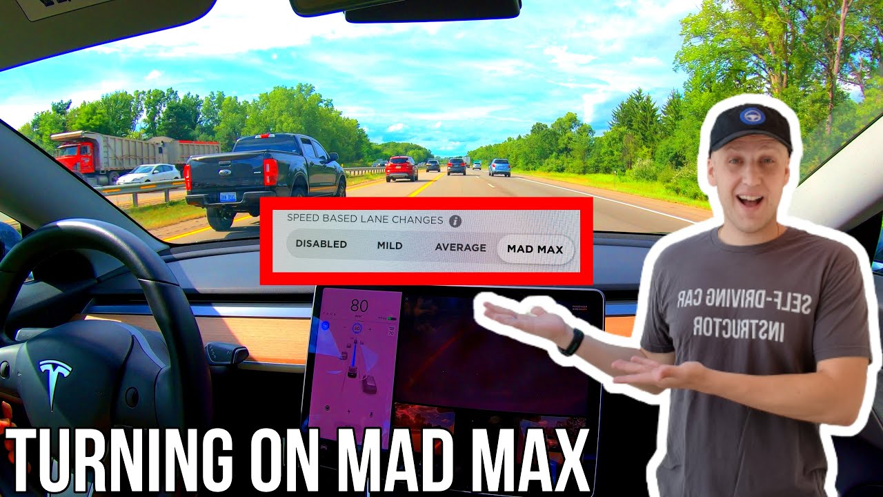 I'm Turning On MAD MAX in Tesla Software Update 2020.28.6! | TESLA ...