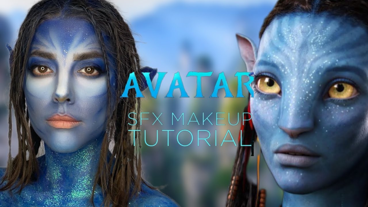 Avatar makeup tutorial |avatar makeup look #avatarworld #makeup - YouTube