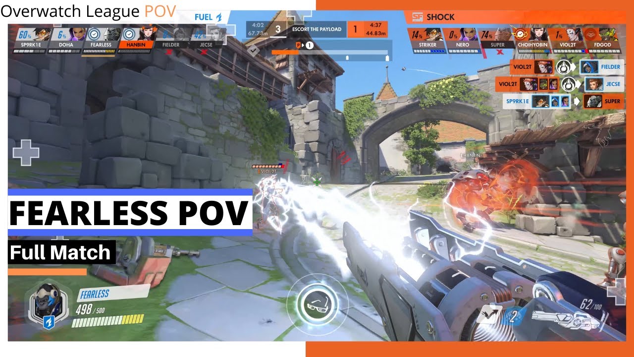 FEARLESS POV | WINSTON & REINHARDT | Fuel vs Shock | OWL Season 2021 ...