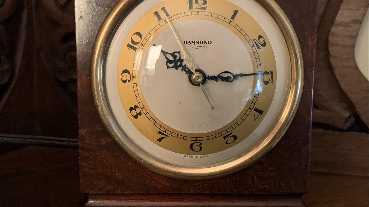 Repair of a Hammond Bichronous Clock c. 1931 Part 1 - YouTube