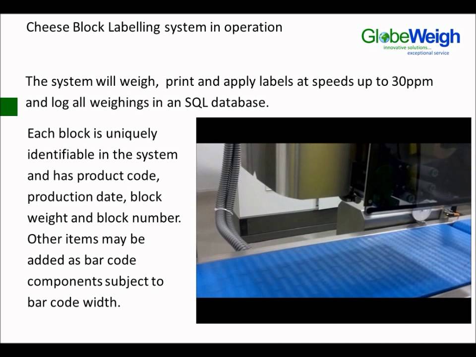 Cheese Block Labelling System - YouTube