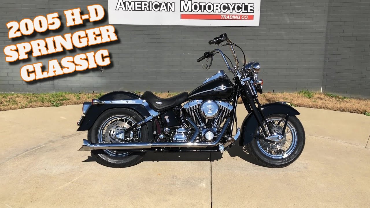 2005 HARLEY-DAVIDSON SOFTAIL SPRINGER CLASSIC HAR085553 - YouTube