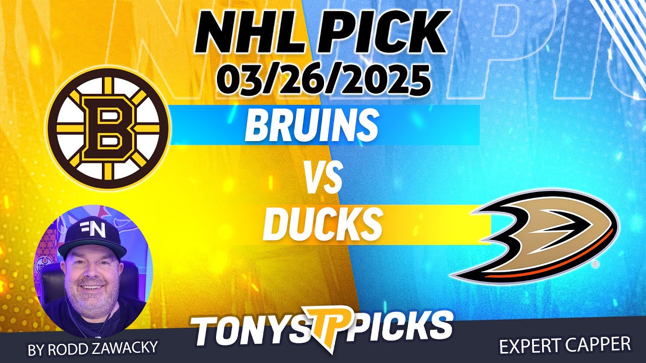 Boston Bruins vs Anaheim Ducks 3/26/25 NHL Pick Prediction - YouTube