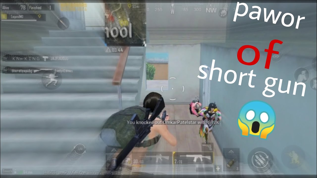 Real Pawor of short gun 🔥on pubu mobile india ⚡ ! Bgmi real pawor of ...
