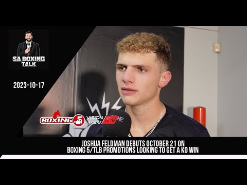 Joshua Feldman Debuts October 21 on Boxing 5:TLB Promotions looking to ...