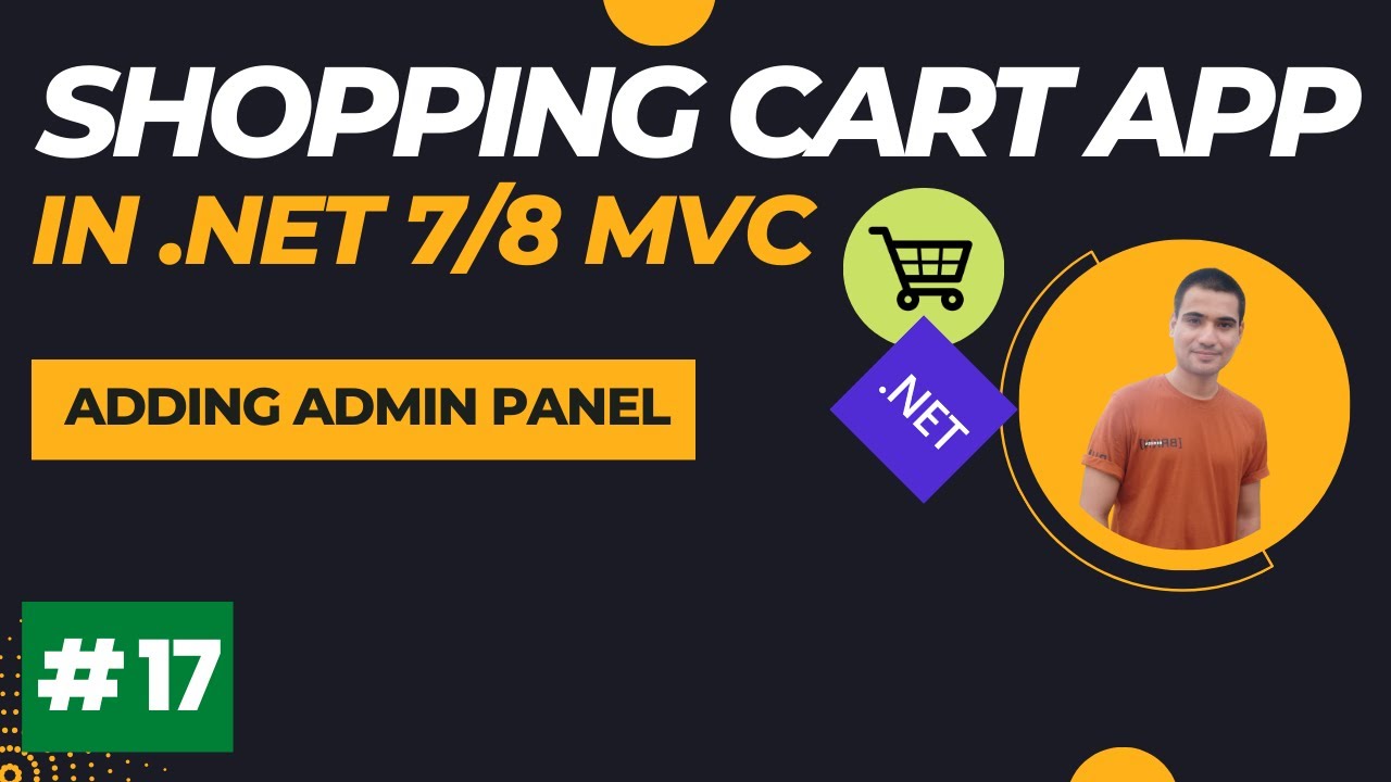 Shopping Cart project in .NET Core MVC | part 17 | Admin Panel - YouTube