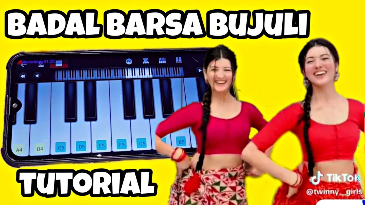 Badal barsa bijuli song piano tutorial | Pianowithkedar | walkband app ...