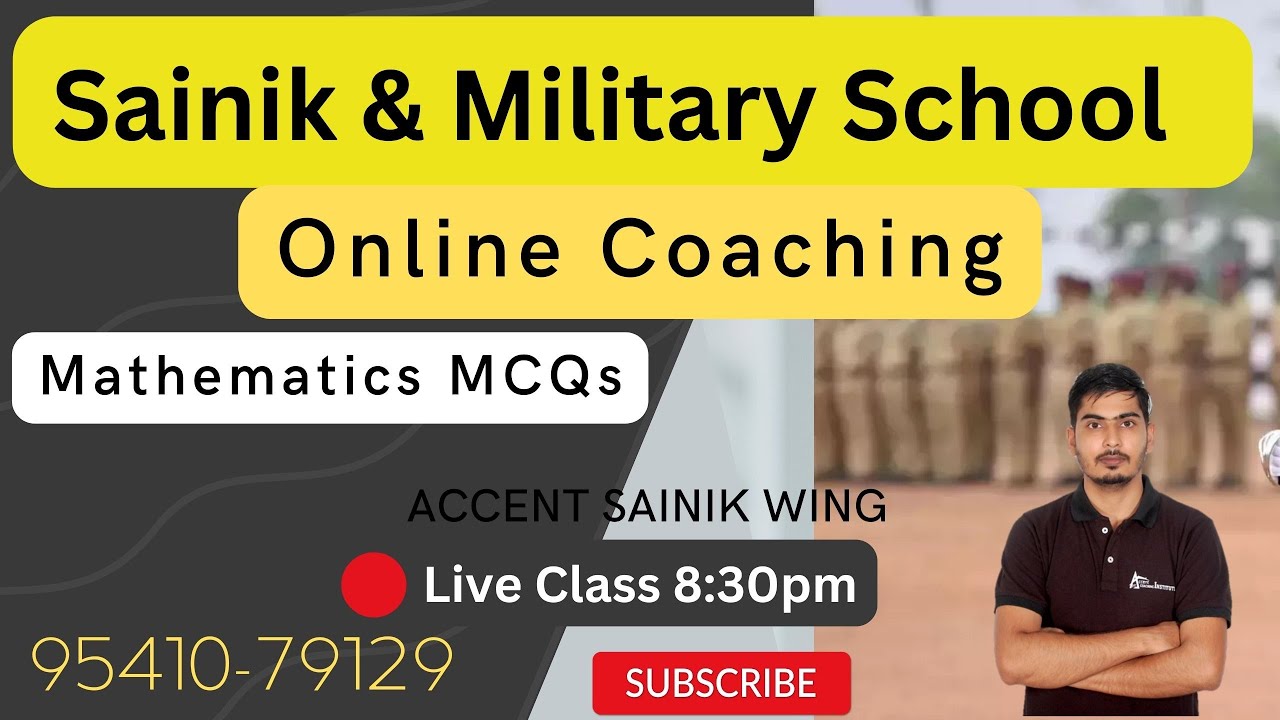 Mathematics for Sainik School 6th & 9th by Suraj Sir |Sainik Coaching ...
