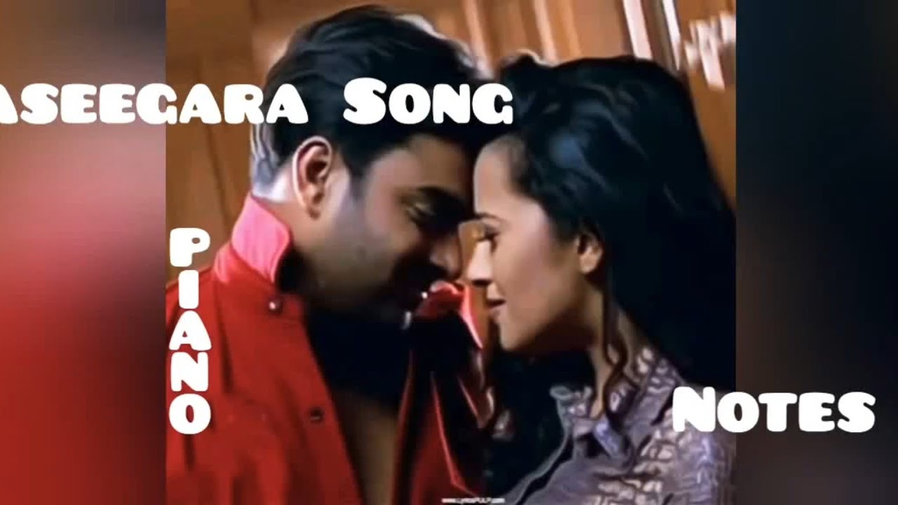 Vaseegara Song | Piano notes- Keyboard Tutorial | minnale - YouTube