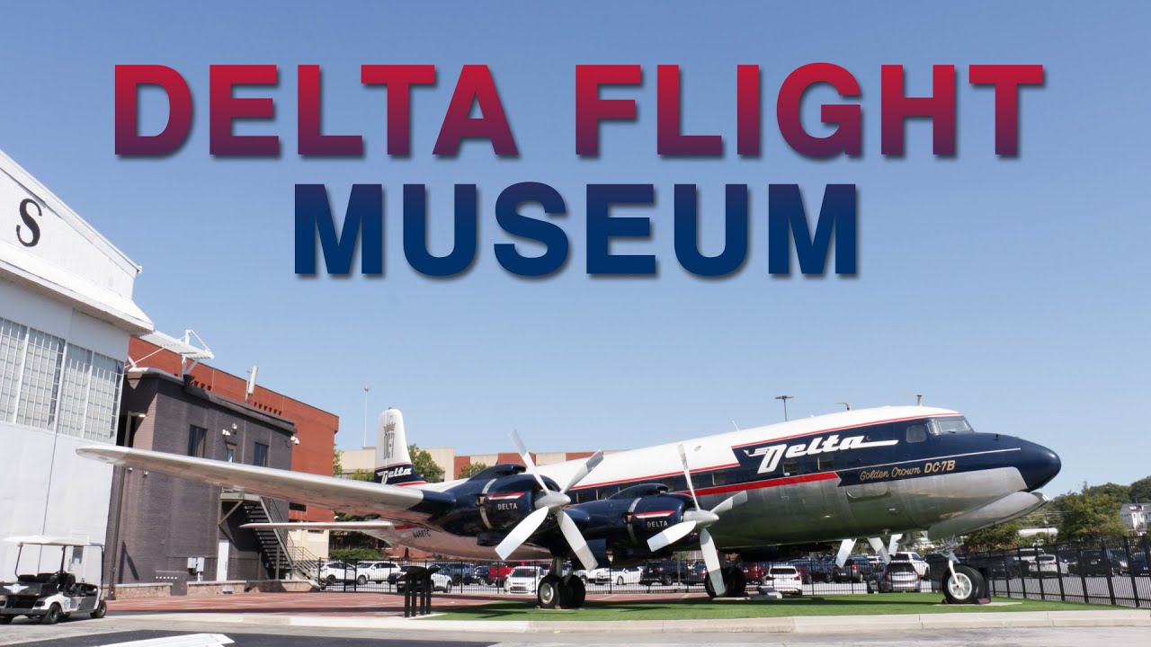Delta Flight Museum Tour | Atlanta | Boeing 767 | Boeing 747 - YouTube