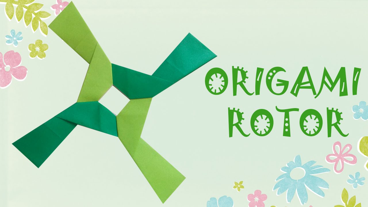 Origami Rotor - Origami Easy - YouTube