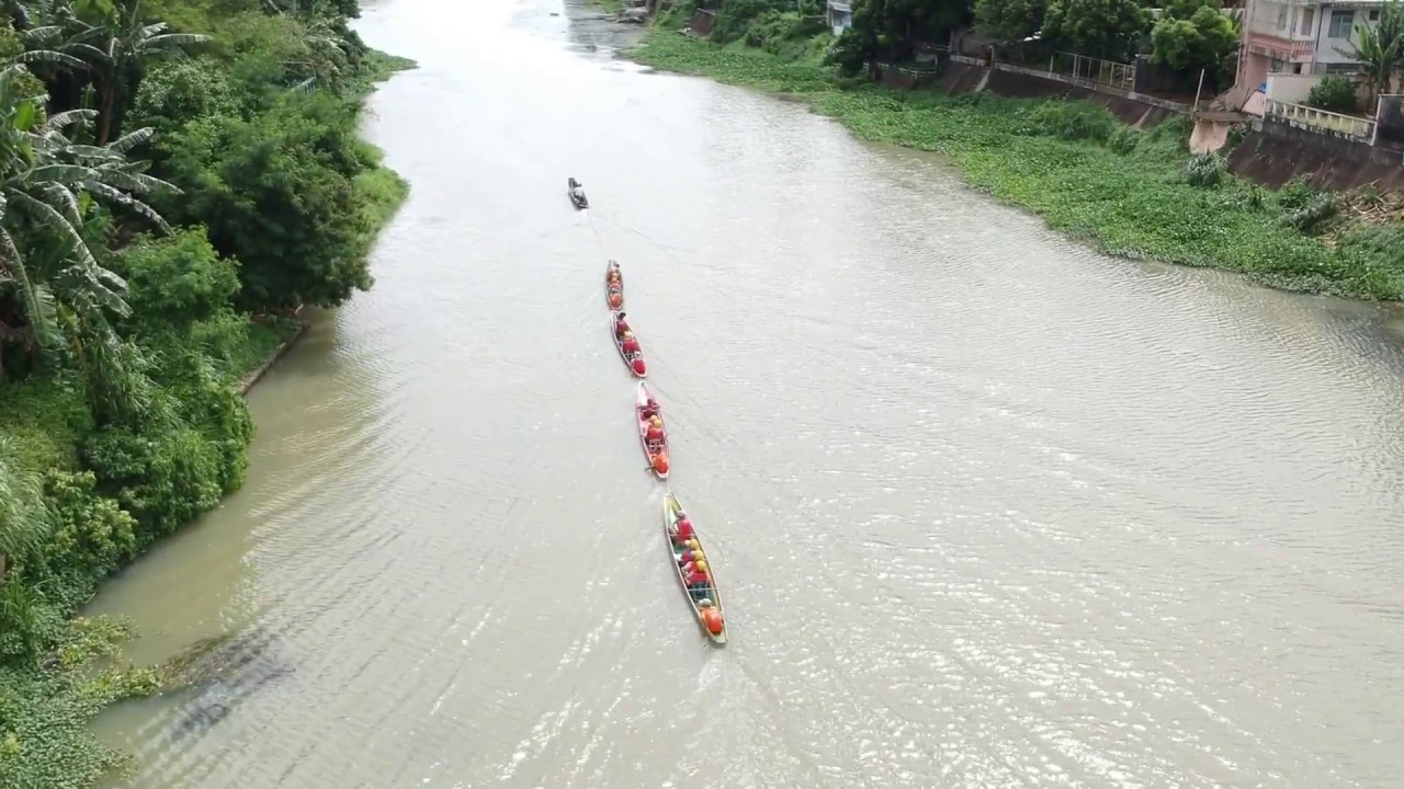 Raw aerial footage: Boat ride to Pagsanjan Falls - YouTube