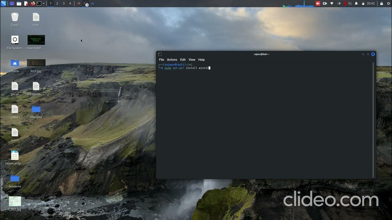How to Wine32 and wine64 install in kali linux - YouTube