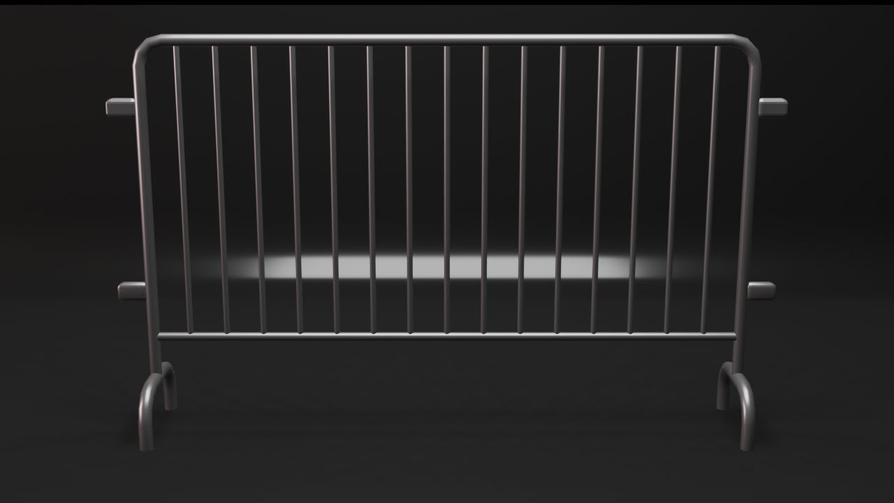 Easy Barrier 3d model in BLENDER - YouTube