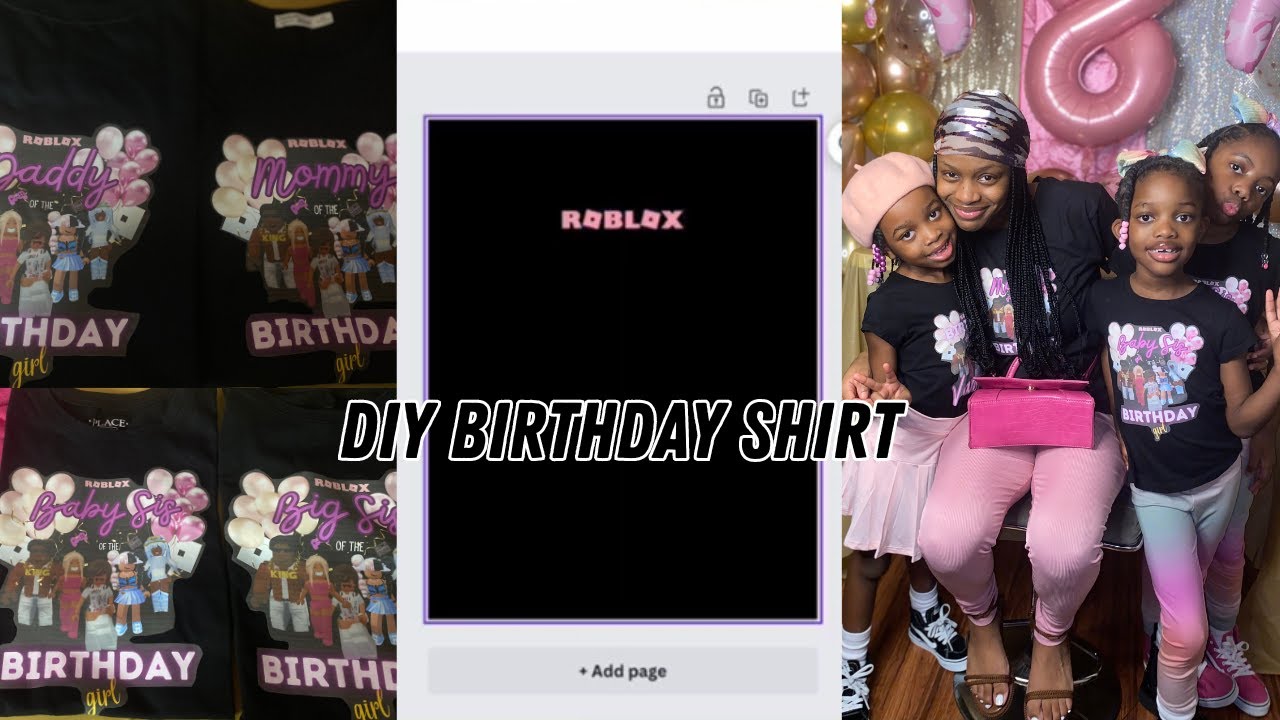 Easy Roblox T-Shirt Design Using Canva And A Iron | Amazon Transfer ...