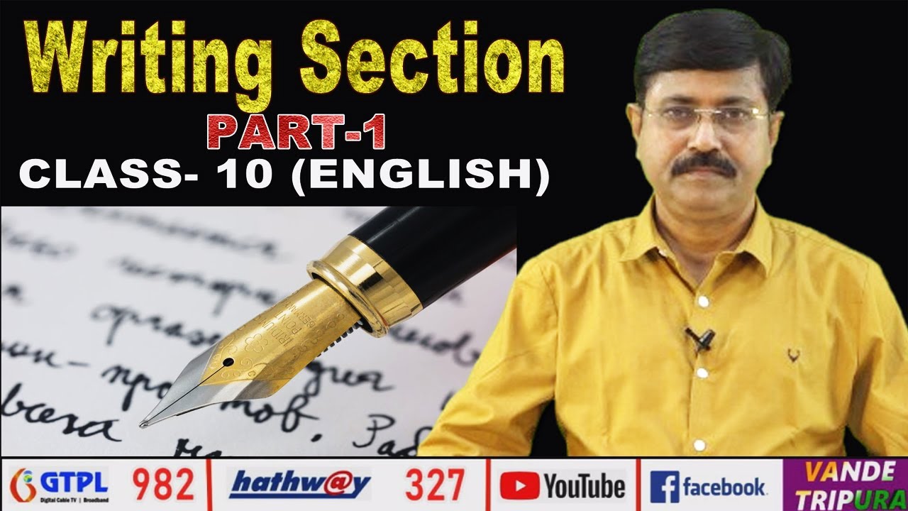 LETTER WRITING , Class- X (English) , Writing Section , Part- 1/2 # ...