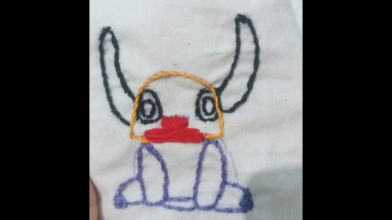 CARTOON EMBROIDERY / EMBROIDERY IDEAS/EMBROIDERY TUTORIAL/EASY - YouTube