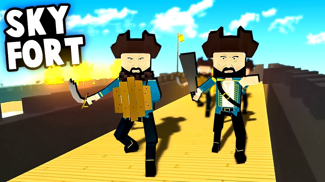 Defending the SKY FORTRESS! Fort Defense vs PIRATES! (Paint the Town ...