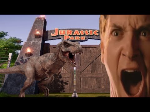 Bully Maguire in Jurassic Park T-Rex escape - YouTube