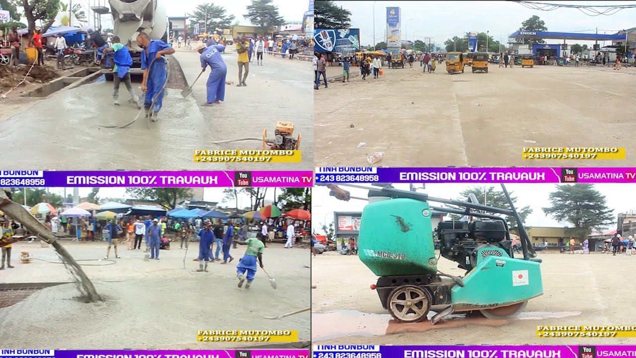 100%TRAVAUX PARCK VIRUNGA LEMBA RIGHINI VERS ROND POINT NGABA - YouTube