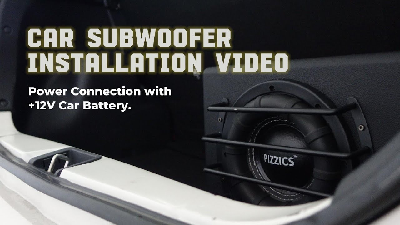 How to Install an Active Car Subwoofer | Connect to 12V Car Battery ...