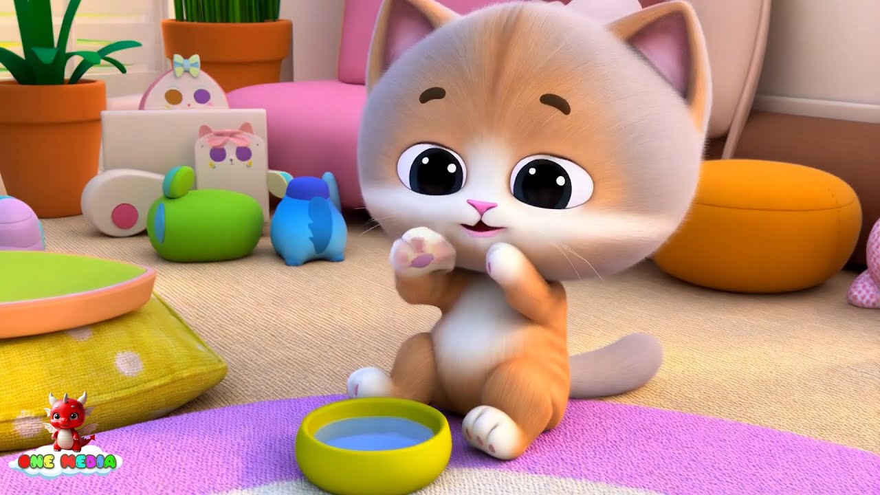 Con mèo kêu meo meo, rửa mặt như mèo | Nhạc thiếu nhi sôi động mới nhất ...