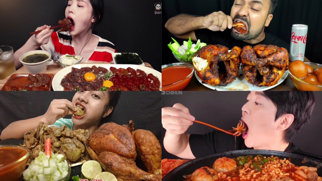 [1-Minute Mukbang] - Eat with Boki,Live To EATT,PSK- ASMR,Chihun ASMR ...