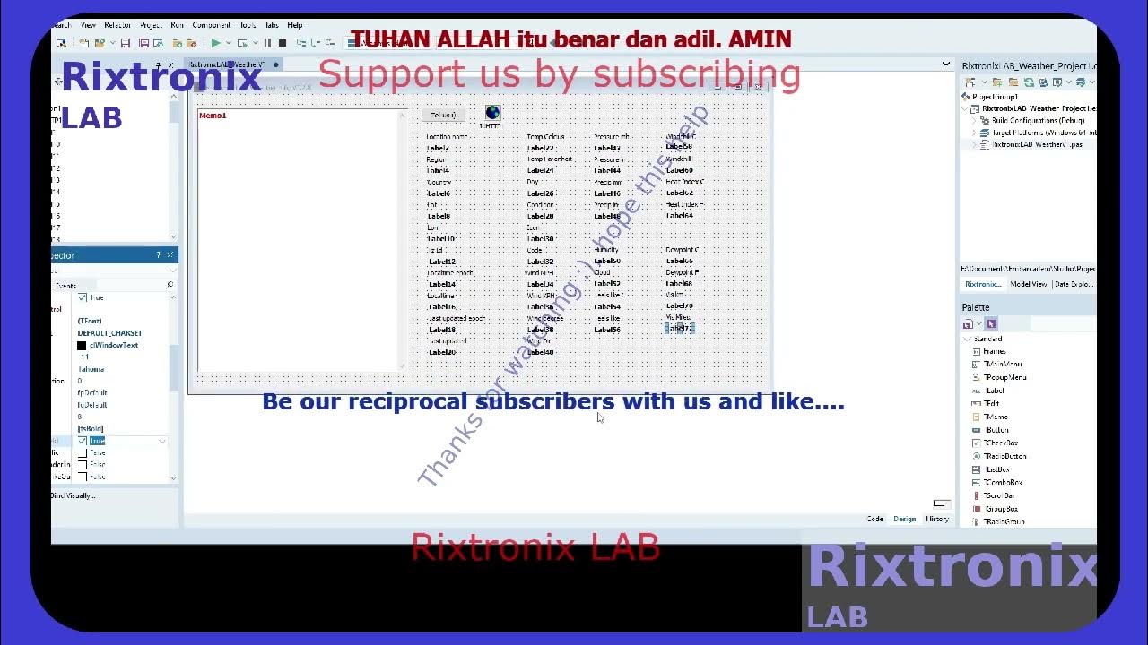Build aplikasi cuaca delphi json KM377 - YouTube