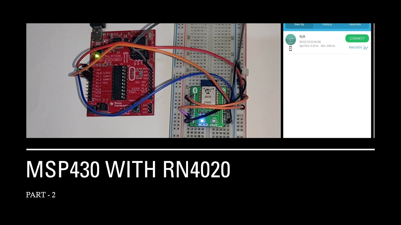 MSP430 with RN4020 - Part 2 - YouTube