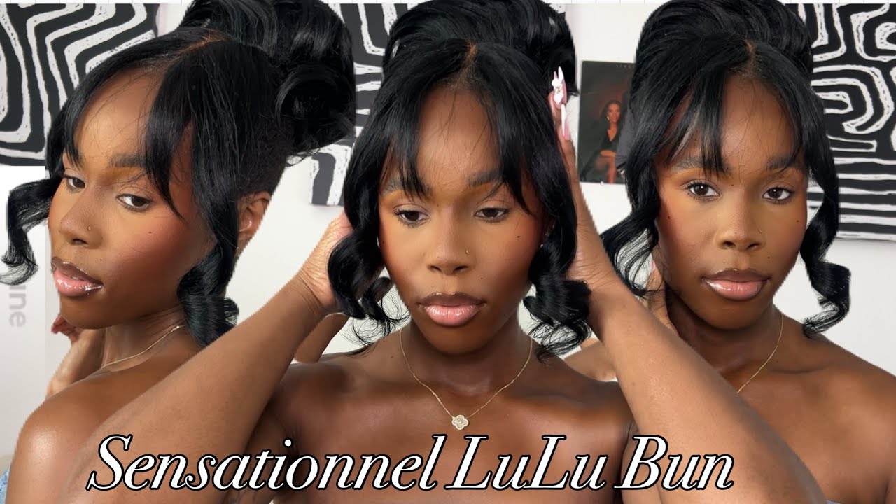 90’s SYNTHETIC UPDO?? | Sensationnel LuLu Bun Updo “Unit 2” | Taylor Loraine - YouTube