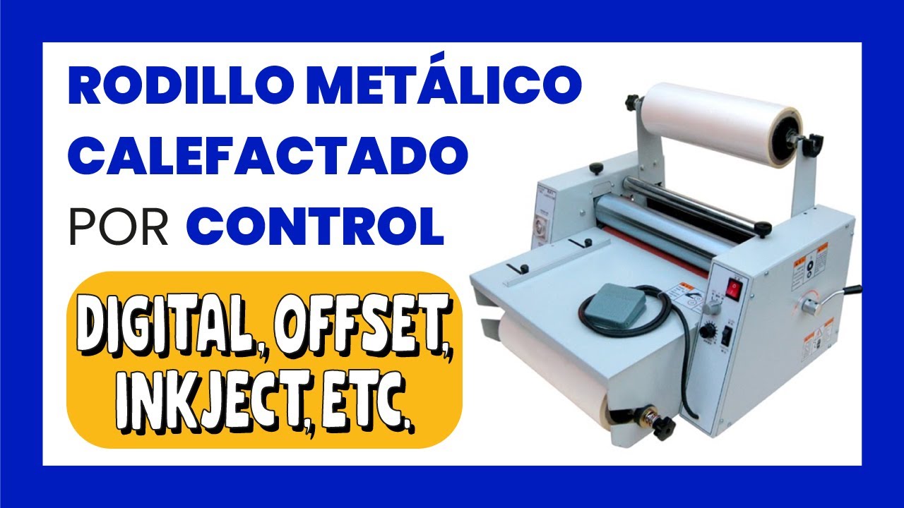 Laminadora de papel PROFESIONAL Vansda 380/450/520, con LAMINADO A 1 o ...