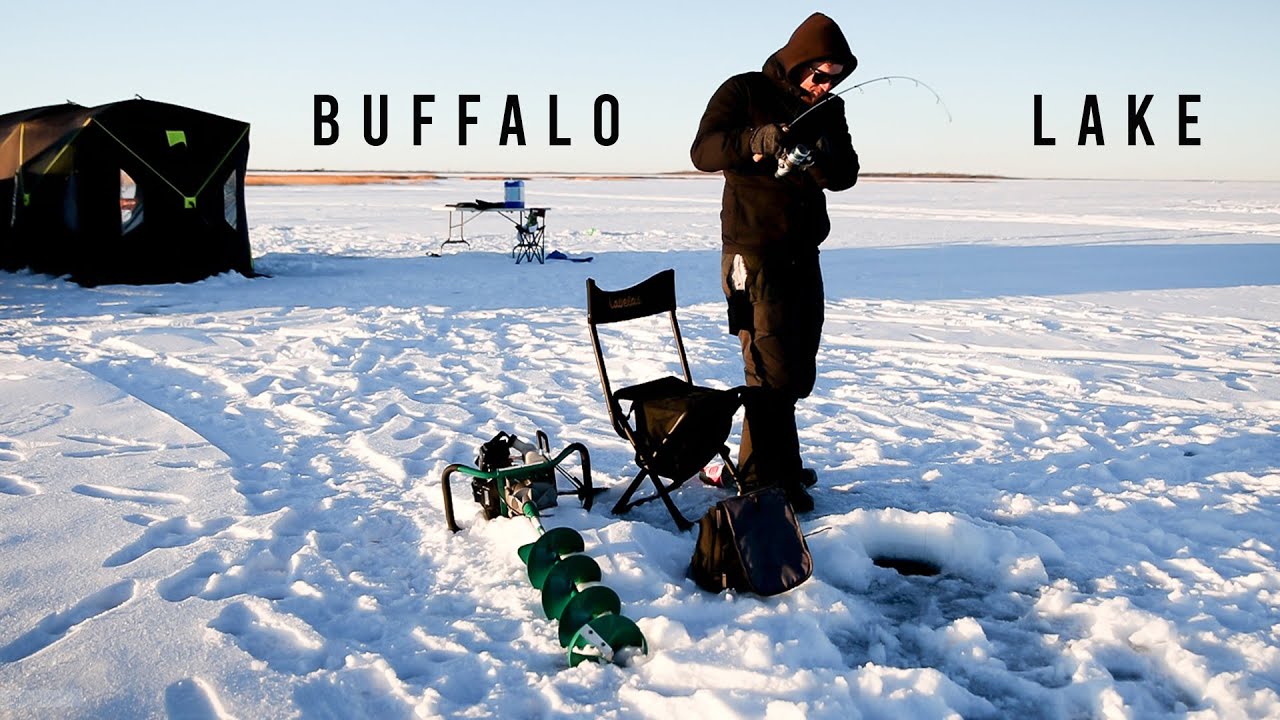 Overnight Ice Fishing Adventure | Buffalo lake Ice Fishing Tournament ...