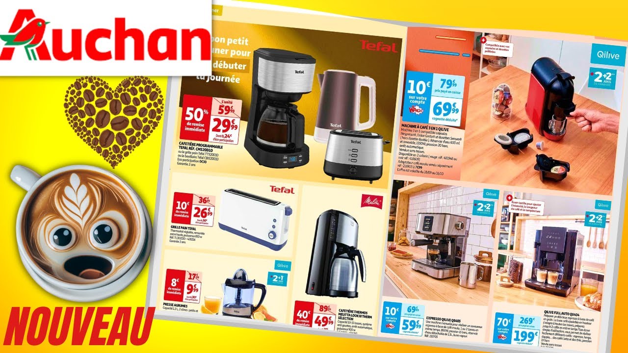 catalogue AUCHAN du 19 septembre au 2 octobre 2023 💛 ÉLECTROMÉNAGER ...