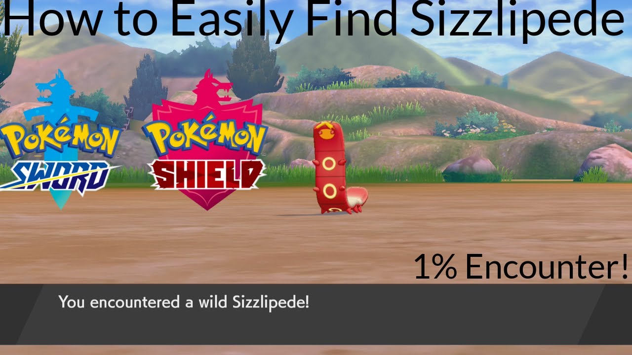 Pokemon Sword and Shield - How to Easily Find Sizzlipede - YouTube