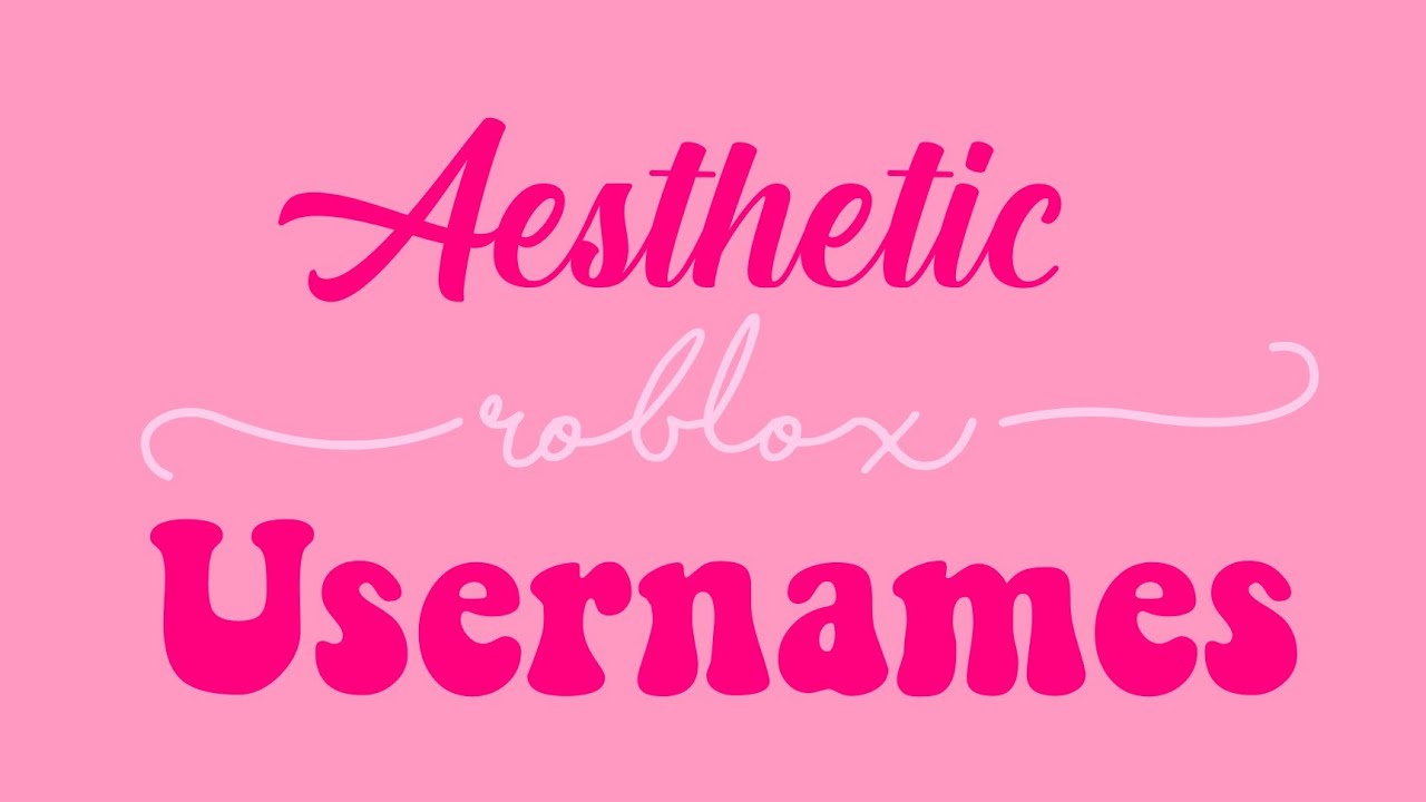 ROBLOX USERNAMES TO USE *2023* - YouTube