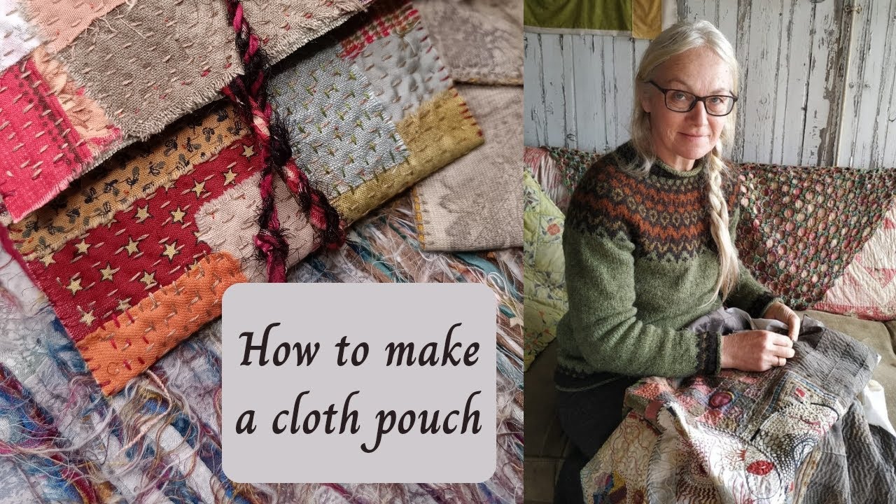 Tutorial - How to make a cloth pouch - YouTube