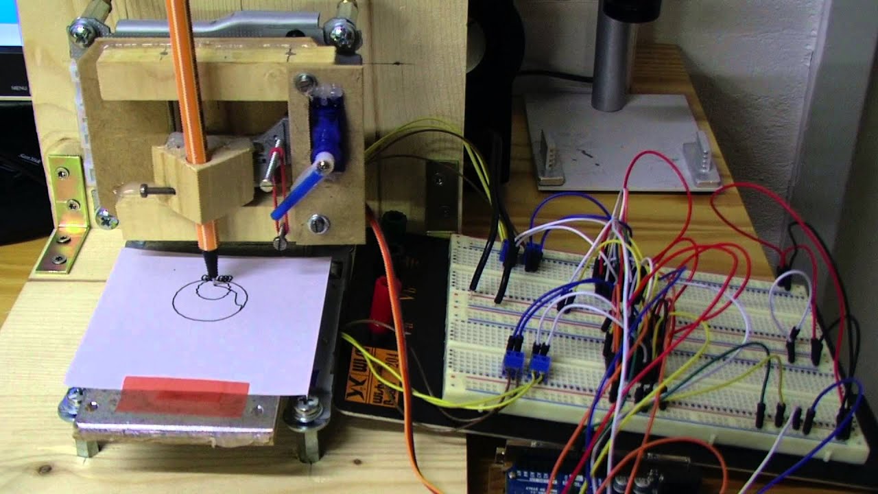 DIY Mini Plotter mit DVD-Laufwerken - YouTube