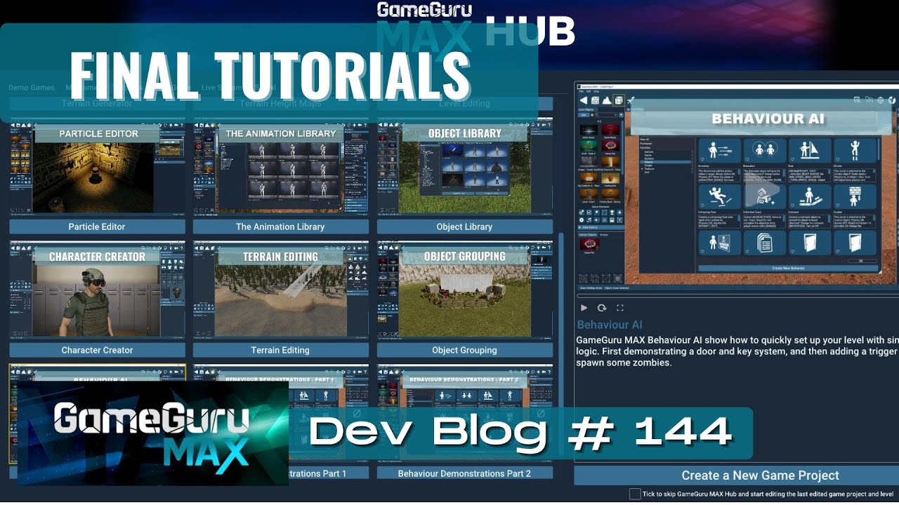 GameGuru - Broadcast #144 - Final Tutorials - YouTube