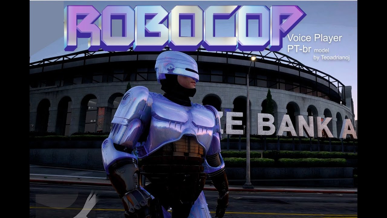 Robocop voice Pt-br (voice player) script mod Gta 5 Pc - YouTube