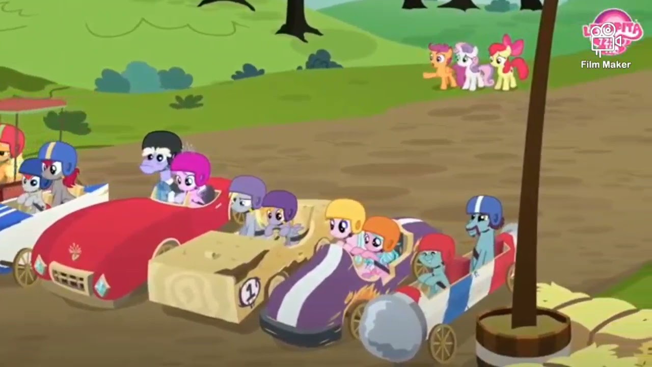 Mlp derby racers with sound effect engine - YouTube