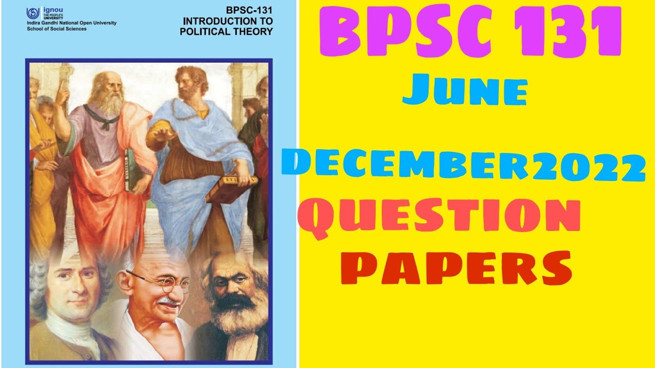 bpsc 131/QUESTION PAPERS DECEMBER 2022 JUNE 2022 EXAM ignou - YouTube