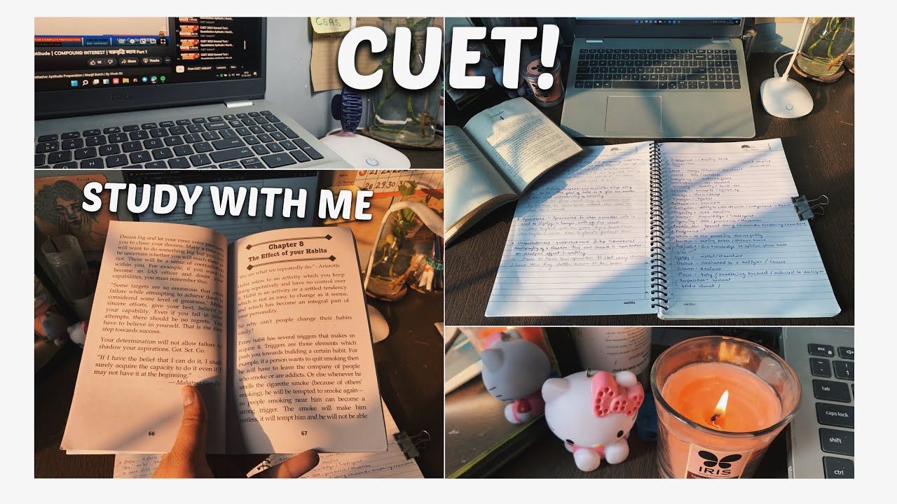 a day in my life | study with me for CUET | aesthetic vlog🌿| - YouTube