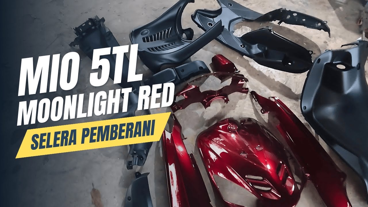 Repaint Mio Sporty 5TL Moonlight Red - CEPOxBBG21 - YouTube